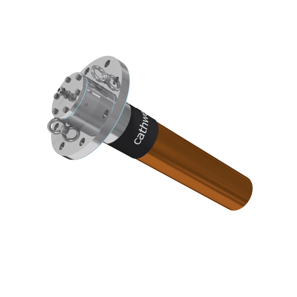 Copper MGPS/ICAF anode Ø100 sea water intake w/cofferdam - Cathwell